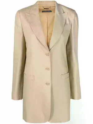 Alberta Ferretti Longline Single-breasted Blazer