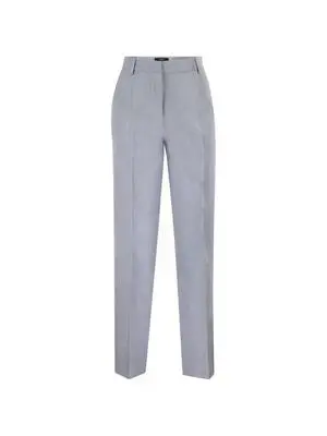 Max Mara Pressed-crease Linen Trousers