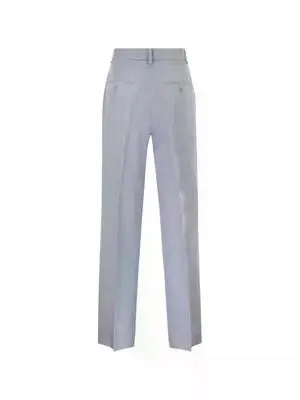 Max Mara Pressed-crease Linen Trousers