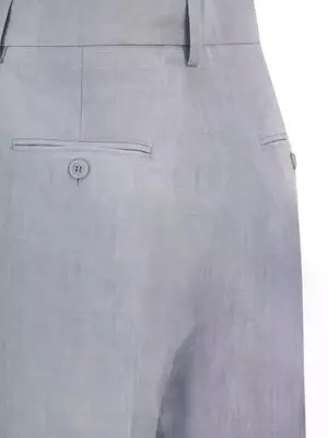 Max Mara Pressed-crease Linen Trousers