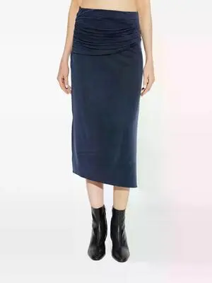 IRO PARIS Ruched Midi Skirt