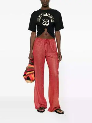 Oseree Lumière Drawstring Wide-leg Trousers