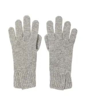 Johnstons Of Elgin Split Cuff Cashmere Gloves - Grey