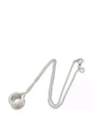 BVLGARI 18kt White Gold B.zero1 Pendant Necklace - Silver
