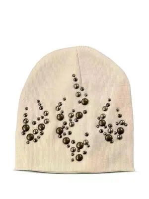HELLSTAR Studded Beanie Hat - Neutrals