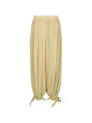 Chloé Pleated Tie-fastening Trousers - Neutrals