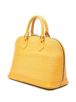 LOUIS VUITTON Epi Alma Pm Handbag - Yellow