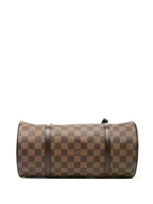 LOUIS VUITTON Damier Ebene Papillon 30 Handbag - Brown