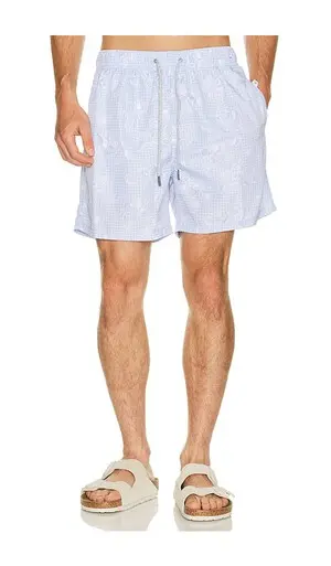 VINTAGE SUMMER Ponji Swim Volleys - Blue