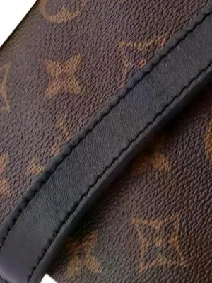 LOUIS VUITTON Christopher Wearable Wallet Macassar Monogram Canvas Crossbody Bag - Black