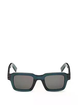Zegna Square Frame Sunglasses - Blue