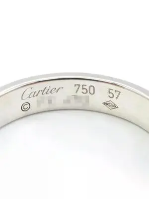 Cartier 18k White Gold Love Ring - Silver