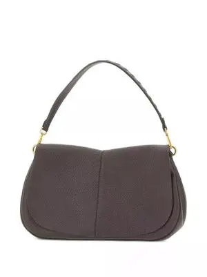 GIANNI CHIARINI Helena Round Grained Leather Shoulder Bag - Brown