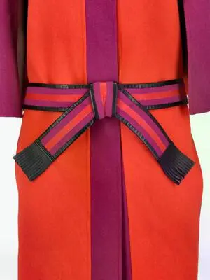 Fendi Belted Cape-sleeve Coat