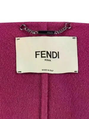 Fendi Belted Cape-sleeve Coat