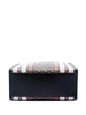Burberry E-canvas Stripe Vertical Tote Bag