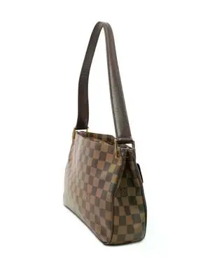 LOUIS VUITTON Damier Ebene Aubagne Shoulder Bag - Brown