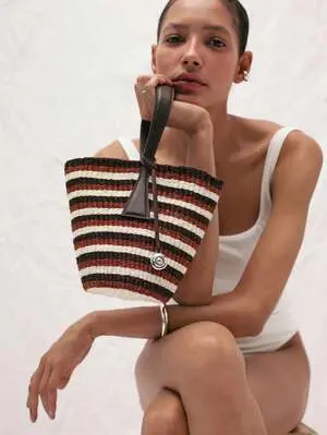 LIFFNER Striped Basket Bag