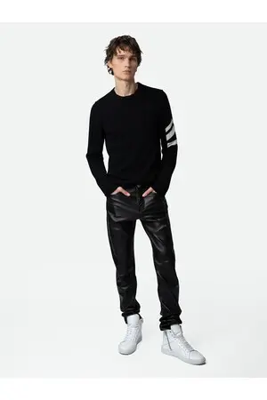 Zadig&Voltaire Zadig & Voltaire Kennedy Arrow Cashmere Sweater - Black