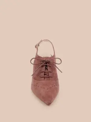 L'Agence Shreya Suede Slingback Pump