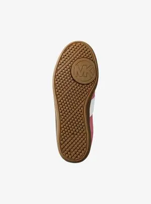 Michael Kors Jovie Suede Color-block Sneakers - Pink