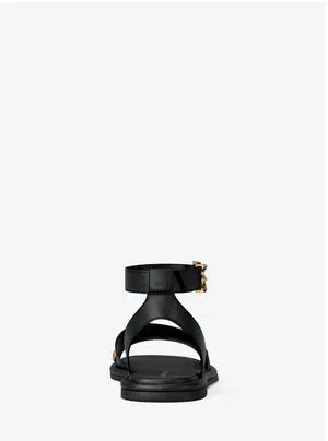 Michael Kors Rosetta Studded Leather Sandal - Black