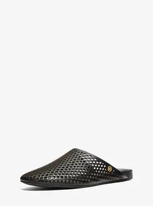 Michael Kors Cady Perforated Leather Mule - Black