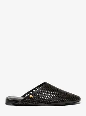 Michael Kors Cady Perforated Leather Mule - Black