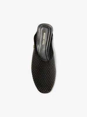 Michael Kors Cady Perforated Leather Mule - Black
