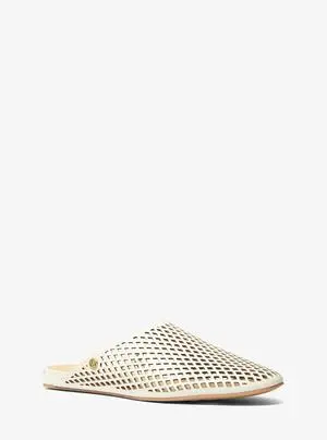 Michael Kors Cady Perforated Leather Mule - Natural