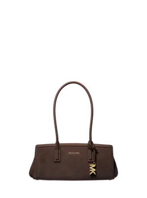 Michael Kors Laila Small Suede Shoulder Bag - Brown