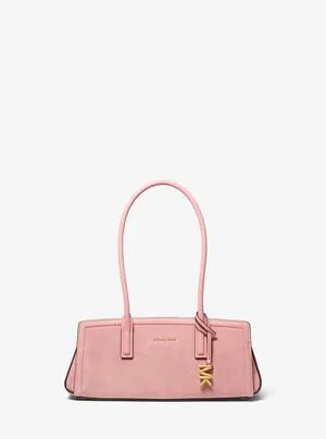 Michael Kors Laila Small Suede Shoulder Bag - Pink