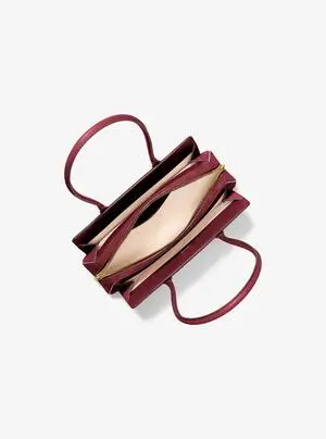 Michael Kors Laila Small Suede Shoulder Bag - Red