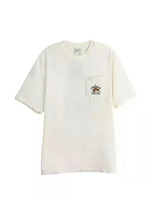 MALBON Vista Bass Club Graphic-print Chest-pocket T-shirt - Neutrals