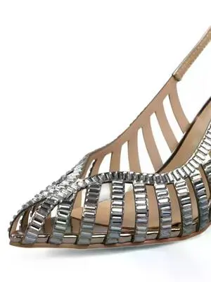 ALMA EN PENA Crystal-embellished Cage-style Pumps
