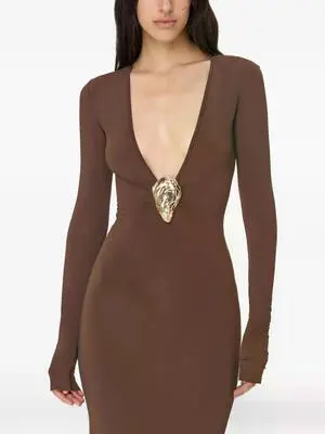 KOROBEYNIKOV Maxi Dress With Gold-tone Hardware