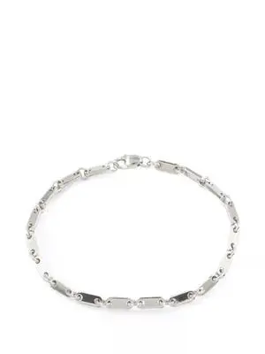 Cartier 18k White Gold Figaro Link Bracelet