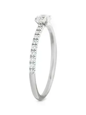 Cartier Etincelle Diamond Ring In Platinum - Silver