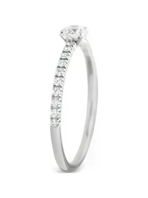 Cartier Etincelle Diamond Ring In Platinum - Silver