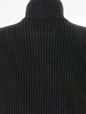 MAISON MARGIELA Ribbed-knit Zip-up Vest