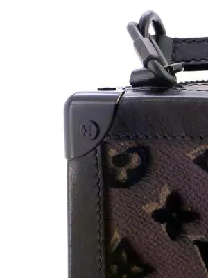 LOUIS VUITTON Vertical Soft Trunk Bag Monogram Tuffetage Canvas Crossbody Bag