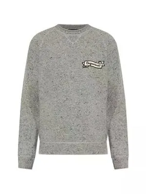 Dsquared2 Logo Patch Flecked Sweater