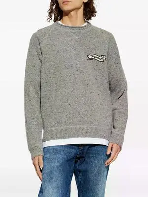 Dsquared2 Logo Patch Flecked Sweater