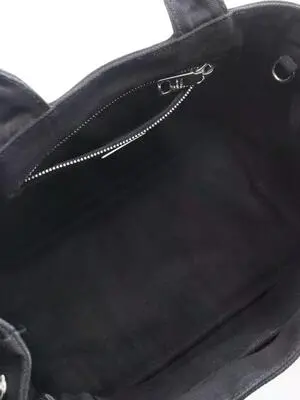 Prada Canapa Embossed Logo Tote Bag