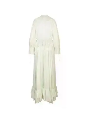 Chloé Ruffled Silk-charmeuse Maxi Dress