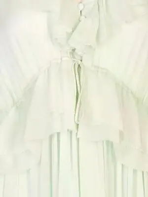 Chloé Ruffled Silk-charmeuse Maxi Dress