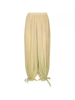 Chloé Pleated Tie-fastening Trousers - Neutrals