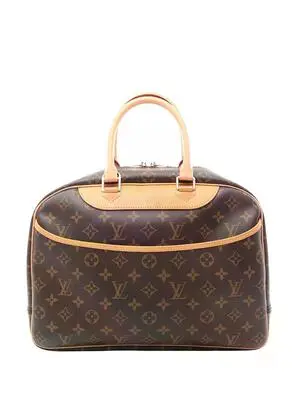LOUIS VUITTON Monogram Deauville Handbag - Brown