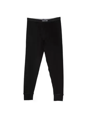 TOM FORD Logo-waistband Long Johns - Black