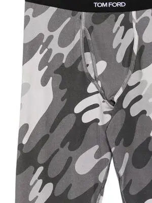 TOM FORD Camouflage-print Logo-waistband Long Johns